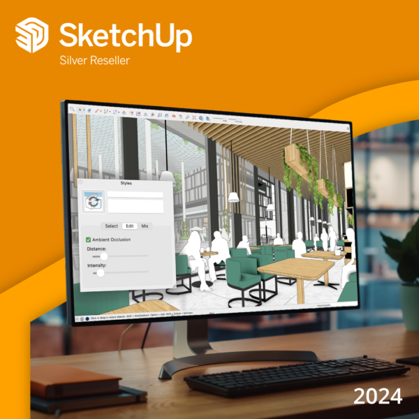 3D en 2D tekenprogramma SketchUp, eenvoudig en gebruiksvriendelijk.